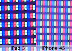 Screens under Microscope: iPod, iPad, iPhone, Apple, Kindle, HP, Galaxy ...