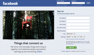 Facebook's new Login/Logout Pages